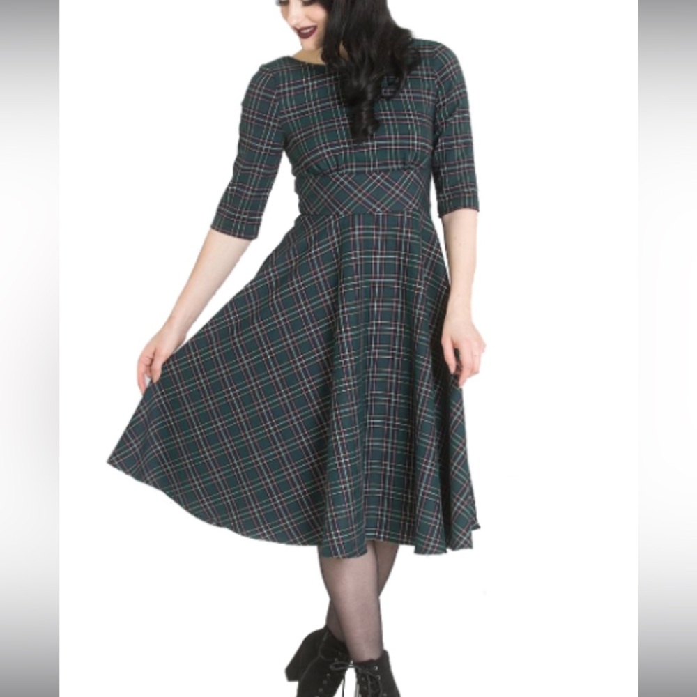 Hell Bunny Pin Up Girl 1950s Style Dress - Gem